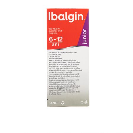 Prospect Ibalgin Junior, 200 mg/5ml suspensie orala, 100 ml : Farmacia ...