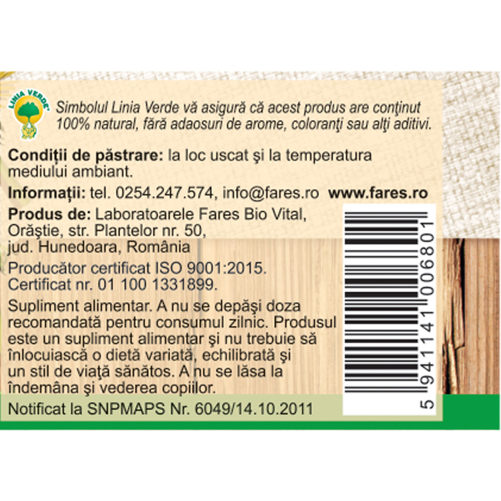 Radacina de Papadie D143, 70 g, Fares : Farmacia Tei online