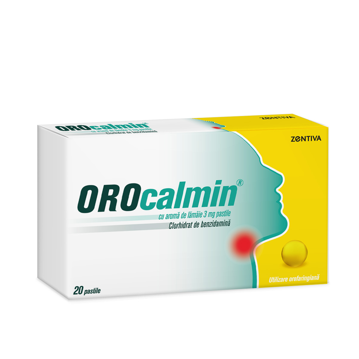 Orocalmin cu aroma de lamaie, 3 mg, 20 pastile, Zentiva : Farmacia Tei ...