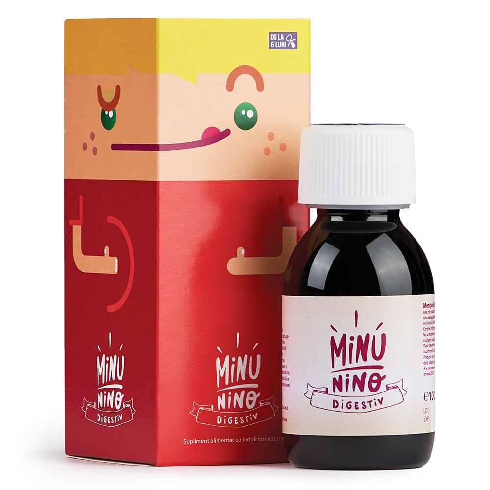 Sirop digestiv Minunino, 100 ml, Medimow : Farmacia Tei online