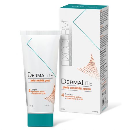 Crema pentru piele sensibila si grasa DermaLite, 50g, Pharm : Farmacia ...