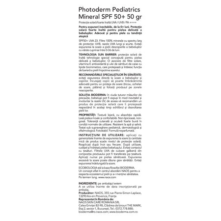 Crema minerala protectie solara pentru copii Photoderm Pedi : Farmacia ...