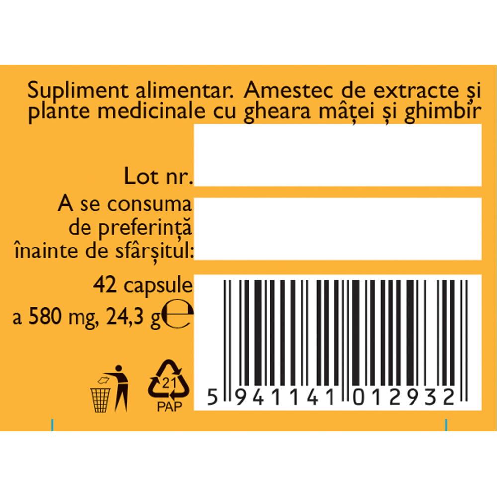 Supliment alimentar Imunitate Respirator si Digestiv, F160, : Farmacia ...