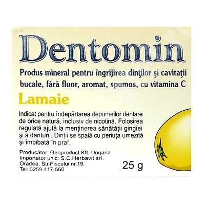 Dentomin H cu Vitamina C, 25 g, Mer-co : Farmacia Tei