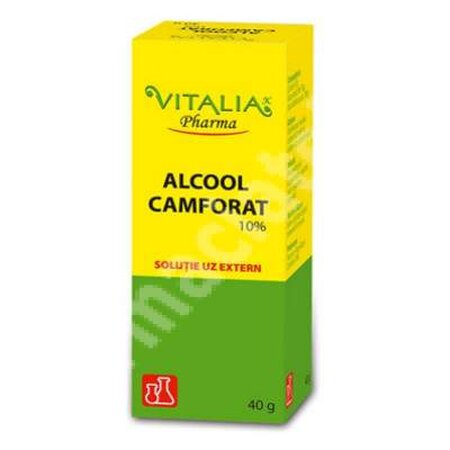 Alcool Camforat 10%, 40 g, Vitalia : Farmacia Tei online