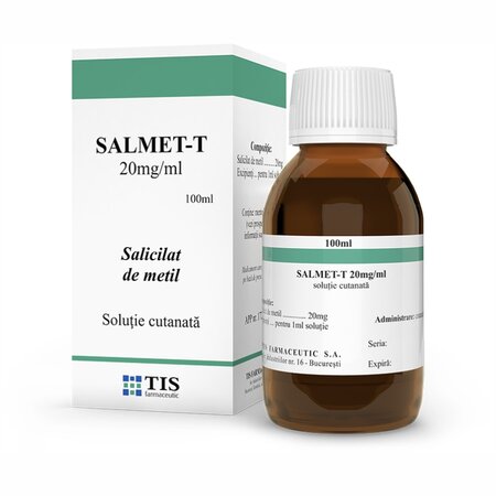 Salmet-T soluţie cutanată, 20 mg/ml, 100 ml, Tis Farmaceu : Farmacia ...